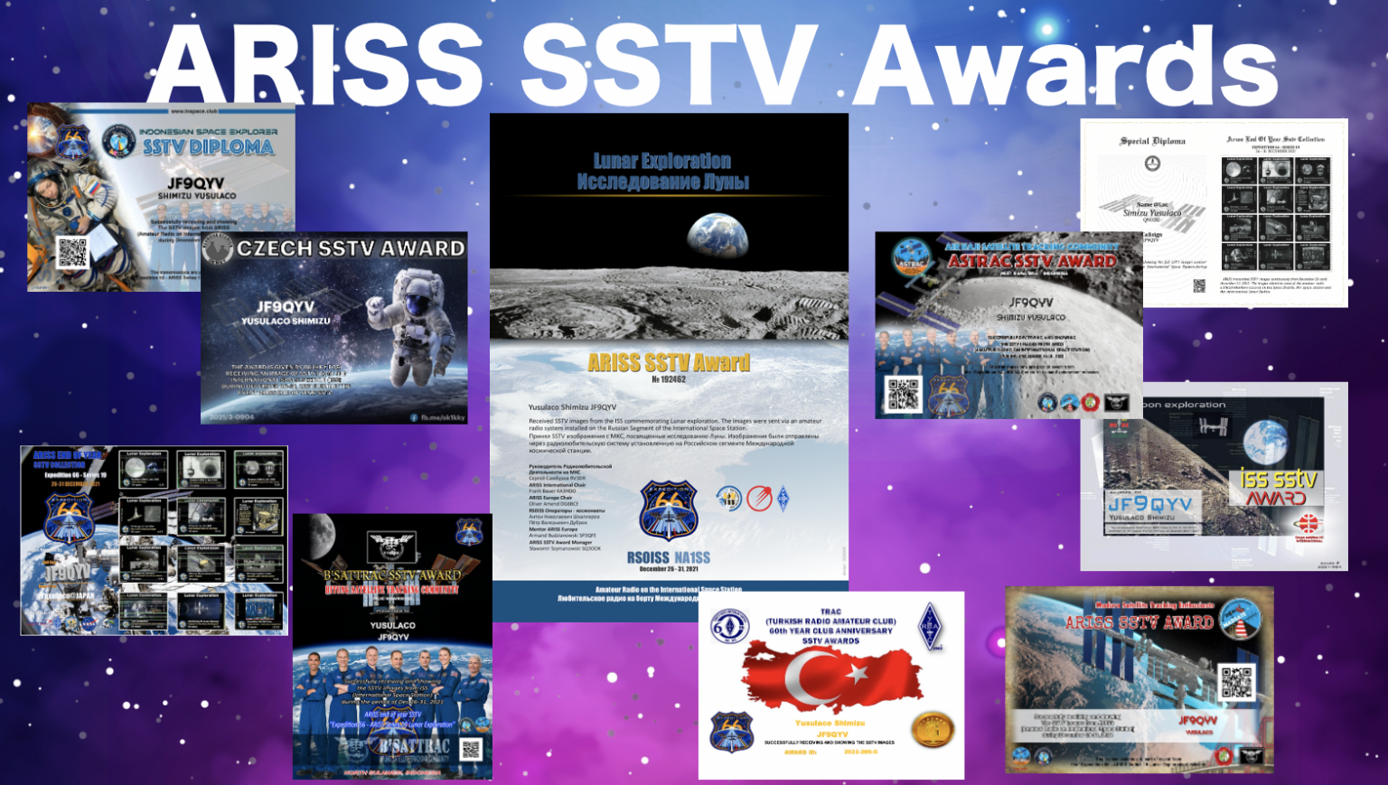 【SSTV AWARD】Expedition66 DIPLOMAコレクション ※随時更新 ISS IMAGE HUNTER 国際宇宙 ...